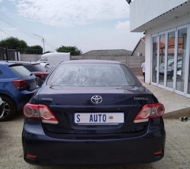 2012 Toyota Corolla 1,3 Manual | S Auto